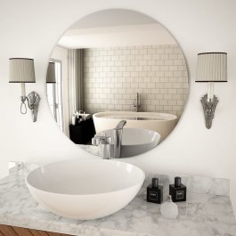Wall Mirror 70 Cm Round Glass